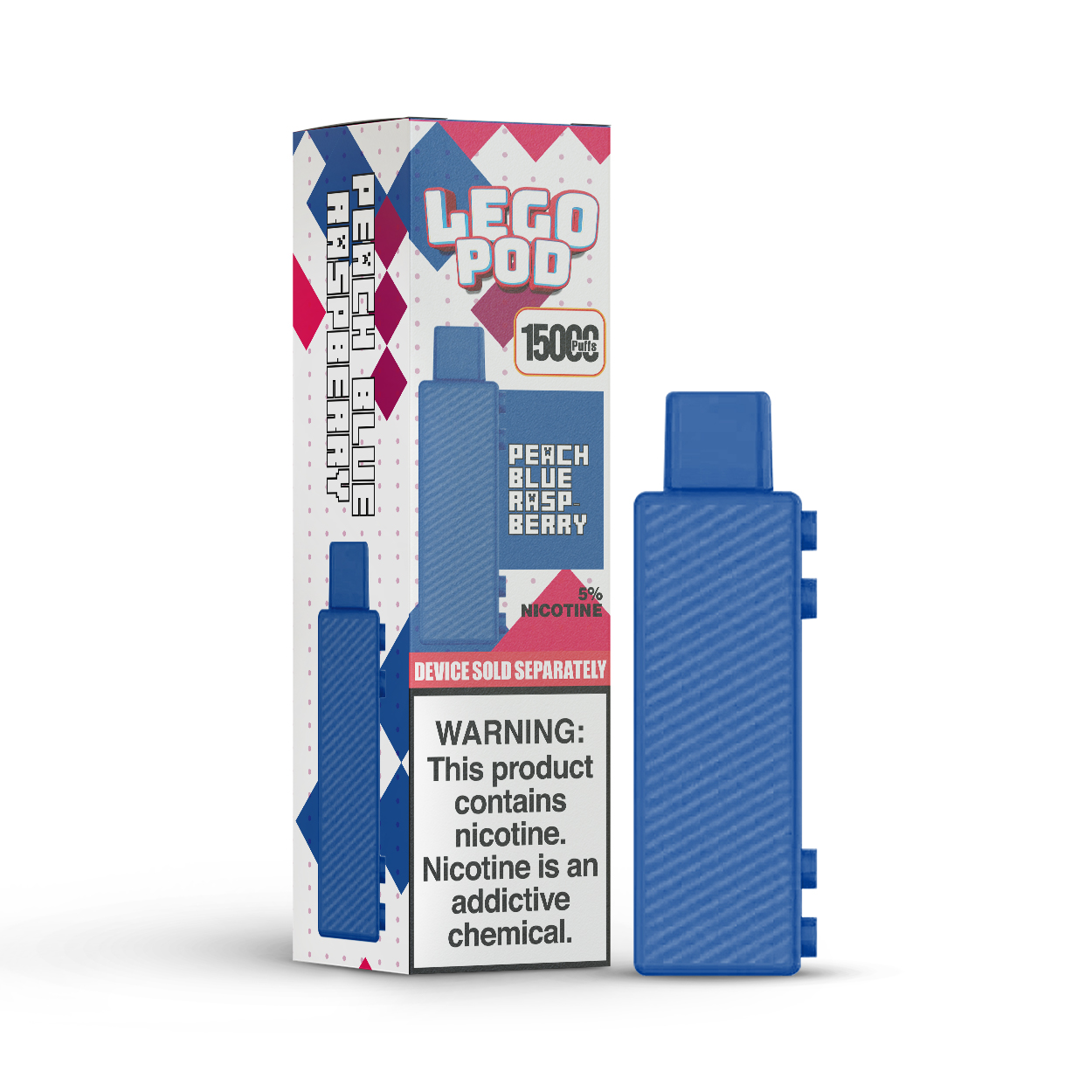 LEGO POD - Peach Blue Raspberry - legopod.com